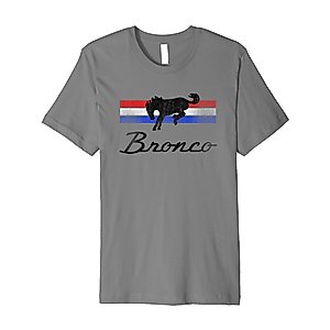 Ford Bronco Logo Stripes Premium T-Shirt