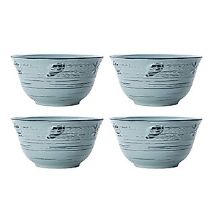 Pfaltzgraff Trellis Coastal 16-Piece Dinnerware Set, teal