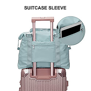 Sport Travel Duffle Bag Large Gym Tote Bag for Women, Weekender Bag Carry on Bag for Airplane, Ladies Beach Bag Overnight Bag Waterproof Bag Luggage Bag with Wet Bag