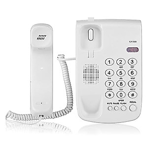 TCF-2000 Desktop Telephone Landline Phone Clear Sound Noise Reduction Telephones for Home Office Hotel Desk Phone Fixed Telephone TCF2000 Business Office Telephones House Hold Guest Room Hotel Fixed