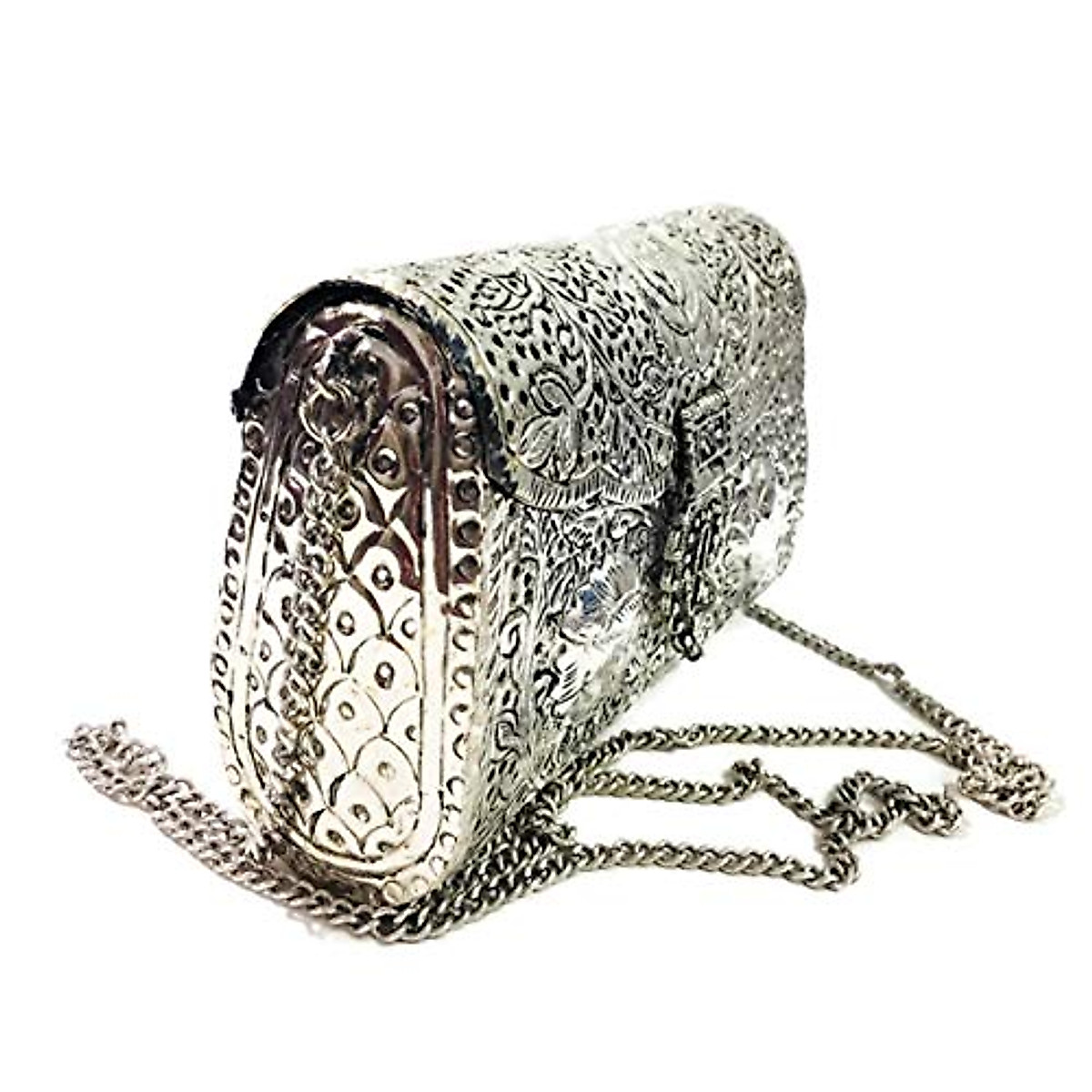 Stylish Vintage indian brass clutch purses antique Ethnic Handmade Women metal clutch Bag