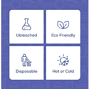 Comfy Package [8 oz. - 25 Count Kraft Paper Food Containers with Vented Lids - To Go Hot Soup Bowls, Disposable Ice Cream Cups, Ideal for Hot and Cold Foods