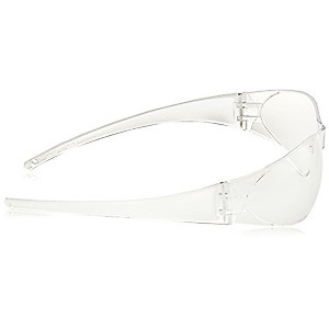 MCR CK110 Crews Checkmate Safety Glasses Clear Frame Clear Lens, 1 Pair