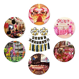 Birthday Party Decorations Happy Banner Balloons Decor for Boys Girls Men Women 36 Pieces