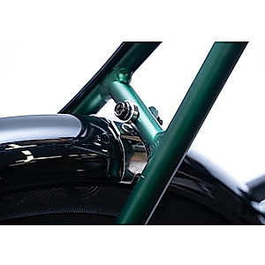 RITEWAY Bicycle Fender, Double Stay Cloth Bike Full Fender, Mud Flap, Front and Rear Set, for 20 Inches (ETRTO406/451), Width 2.4 inches (60 mm), Gloss Black