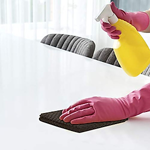 TALVANIA Dishcloths for Kitchen Cotton Terry Dish Cloths 12 Pack Soft and Absorbent Cleaning Dish Rag 12” X 12” Small Dish Towels (Brown)