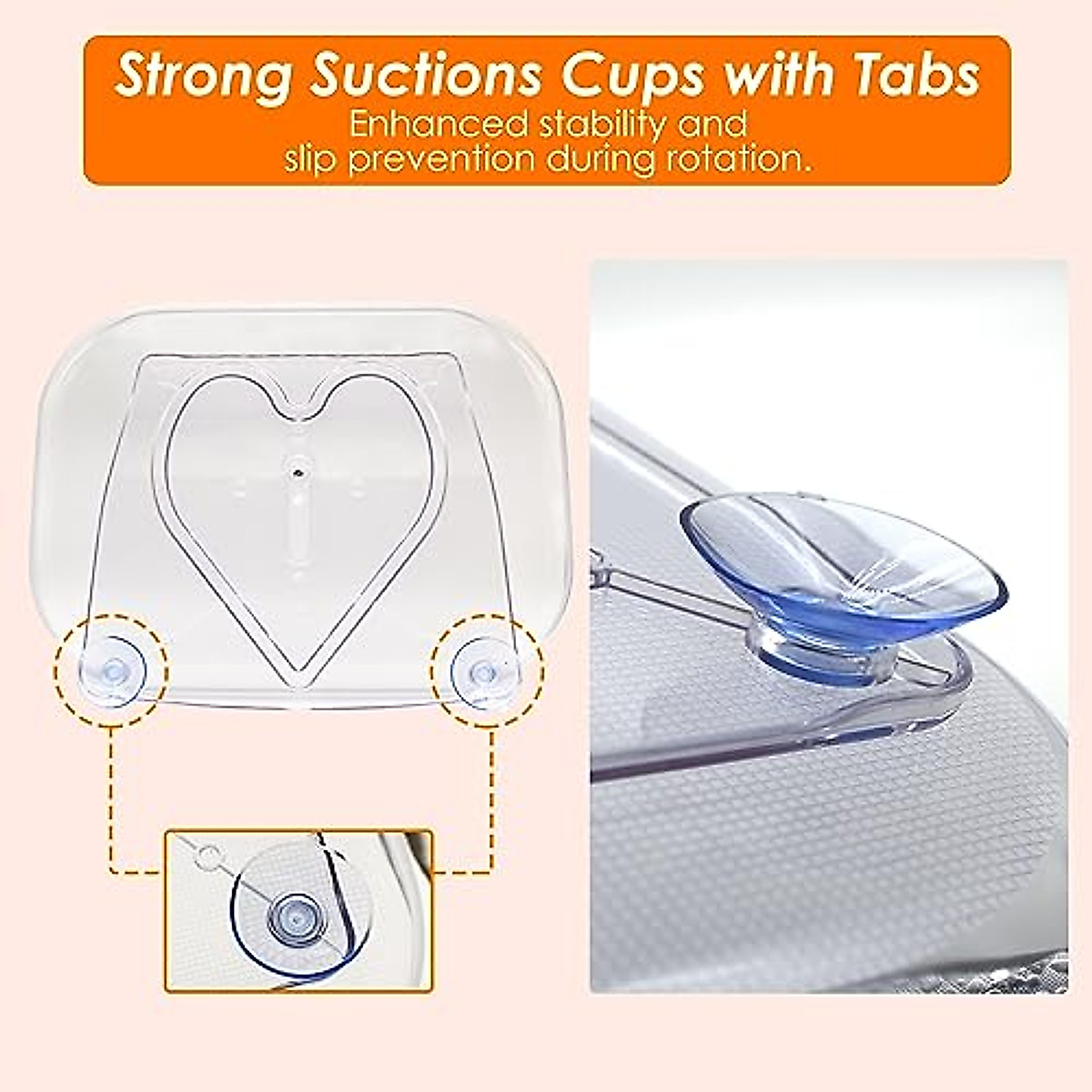 Lazy Susan for Refrigerator, Rectangle Turntable Organizer, Storage Turntable, Clear Lazy Susan for Fridge, Kitchen, Pantry, Cabinet