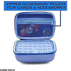 CASEMATIX Travel Case Compatible with Bakugan Figures, BakuCores and Trading Cards - Hard Shell Case with Padded Divider and Wrist Strap Compatible with Collectible Battle Figures - Case Only