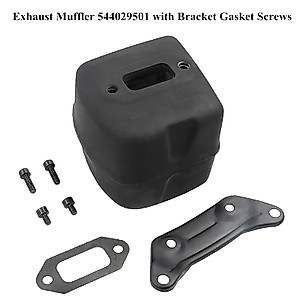 Kimsion Exhaust Muffler 544029501 with Bracket Gasket Screws for Husqvarna 362 362XP 365 371 372 372XP 385XP 390XP & Jonsered 2165 2166 2171 2172 Chainsaws, Replaces 503765301