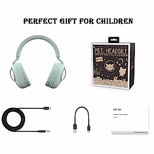Girls Green Gaming Headset with Microphone - Wired & Wireless Noise Cancelling Over Ear Headphones for Kids & School - Bluetooth Earbuds