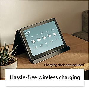 Amazon Fire HD 8 Plus tablet, 8” HD Display, 32 GB, 30% faster processor, 3GB RAM, wireless charging, (2022 release), Gray, without lockscreen ads