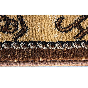 Western Area Rug Design 370 Lodge Brown (2 Feet 4 Inch X 10 Feet 9 Inch) Runner