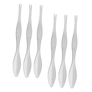 Luxshiny 6pcs 304 Wine Opener Set Nippers Tool Household Tool Set Lobster Crackers Nutcracker Set Gifts Sets Nut Tool Kit Grabber Pickle Silver Hairy Crab Meat Fork Gift Set