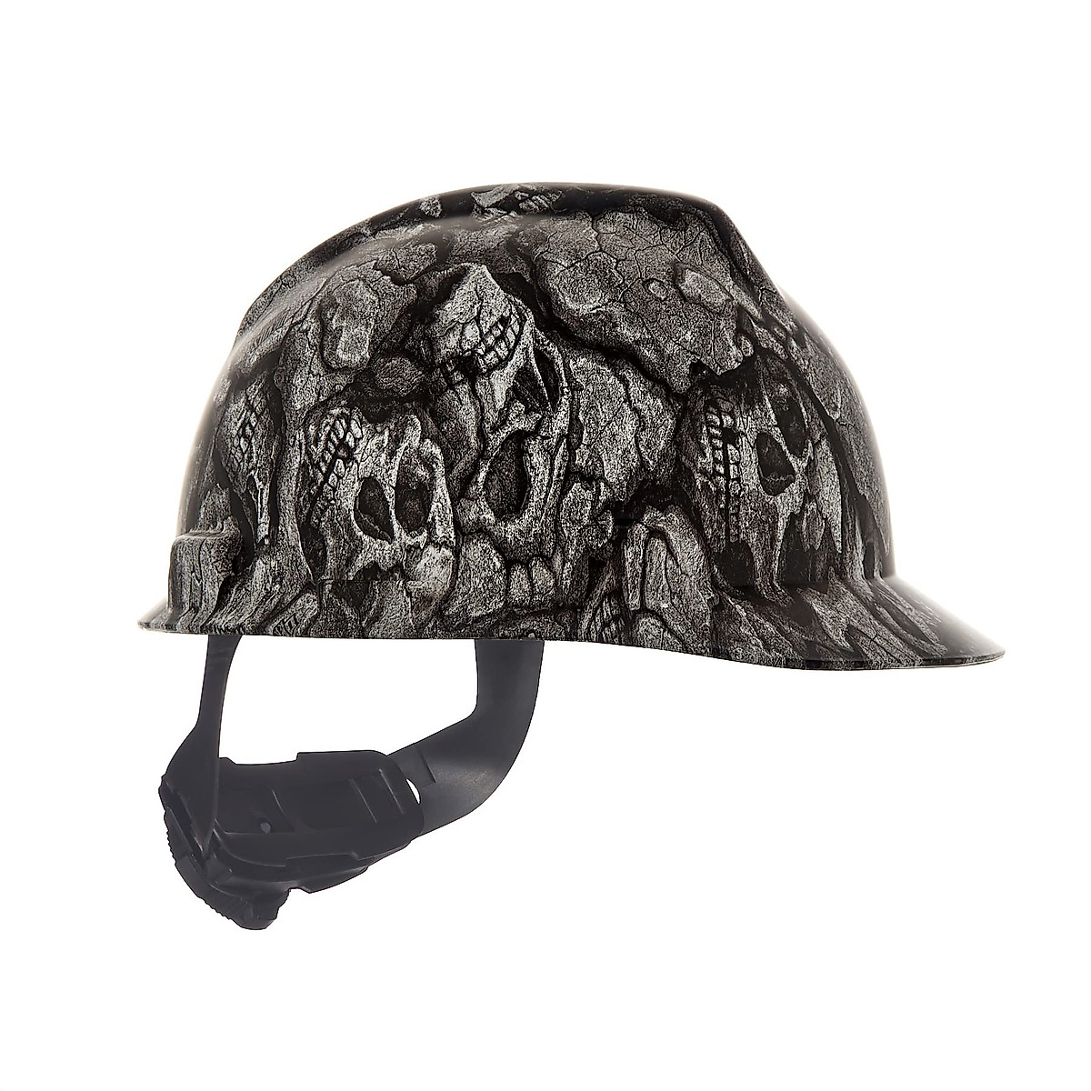 MSA 10204778 Hydro Dip V-Gard Cap Style Safety Hard Hat with Fas-Trac III Ratchet Suspension | Polyethylene Shell, Self Adjusting Crown Straps - Standard Size in Devils Kanyon