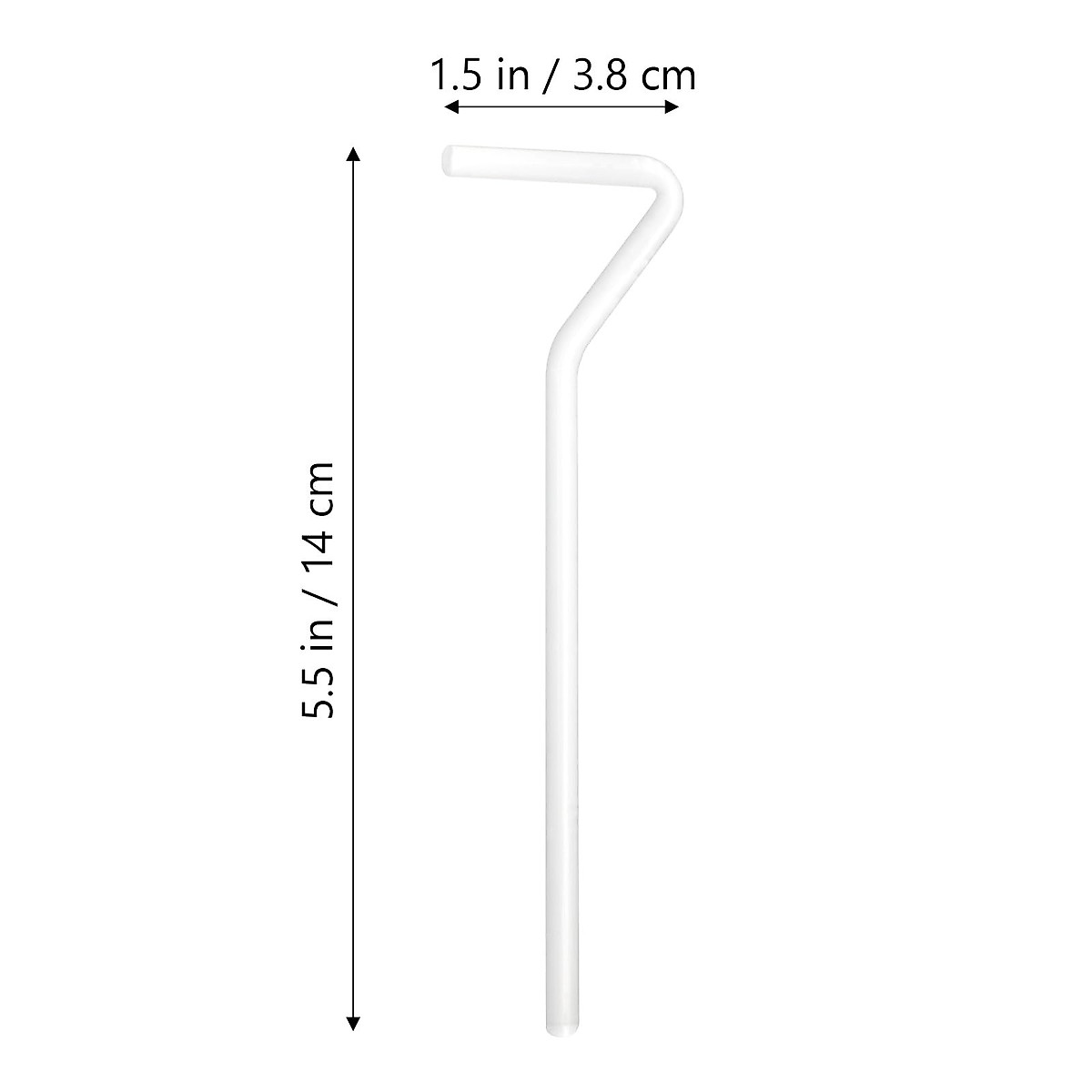 PartyKindom 4 Pcs L- Cell Culture Scraper, Glass Coating Rod Cell Spreaders, Reusable Cell Diffuser Tool for Laboratory Scientific Research Use, Diameter 6mm