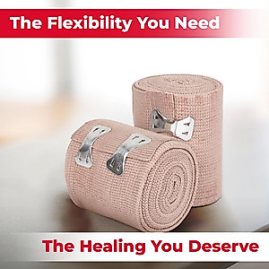 Ever Ready First Aid 2" Elastic Bandage with Clips - Box of 10