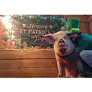 St Patricks Day Backdrop,Happy St Patricks Day Banner,Shamrock Irish Luck Day Saint Patrick's Day Banner St Patricks Day Decorations
