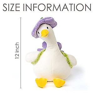 Soft Duck Plush Stuffed Animal Pillow:Cute Yellow Novelty Cuddle Duckling Hugging Pillow animals Fuzzy Toy Sleeping Plushie for Home Decor Gift for Girls Boys Kids Birthday Valentine Christmas(15.7in)