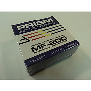 Prism MF-2DD 3.5 Inch Micro Disks 10 Count Double Sided Double Density 91051