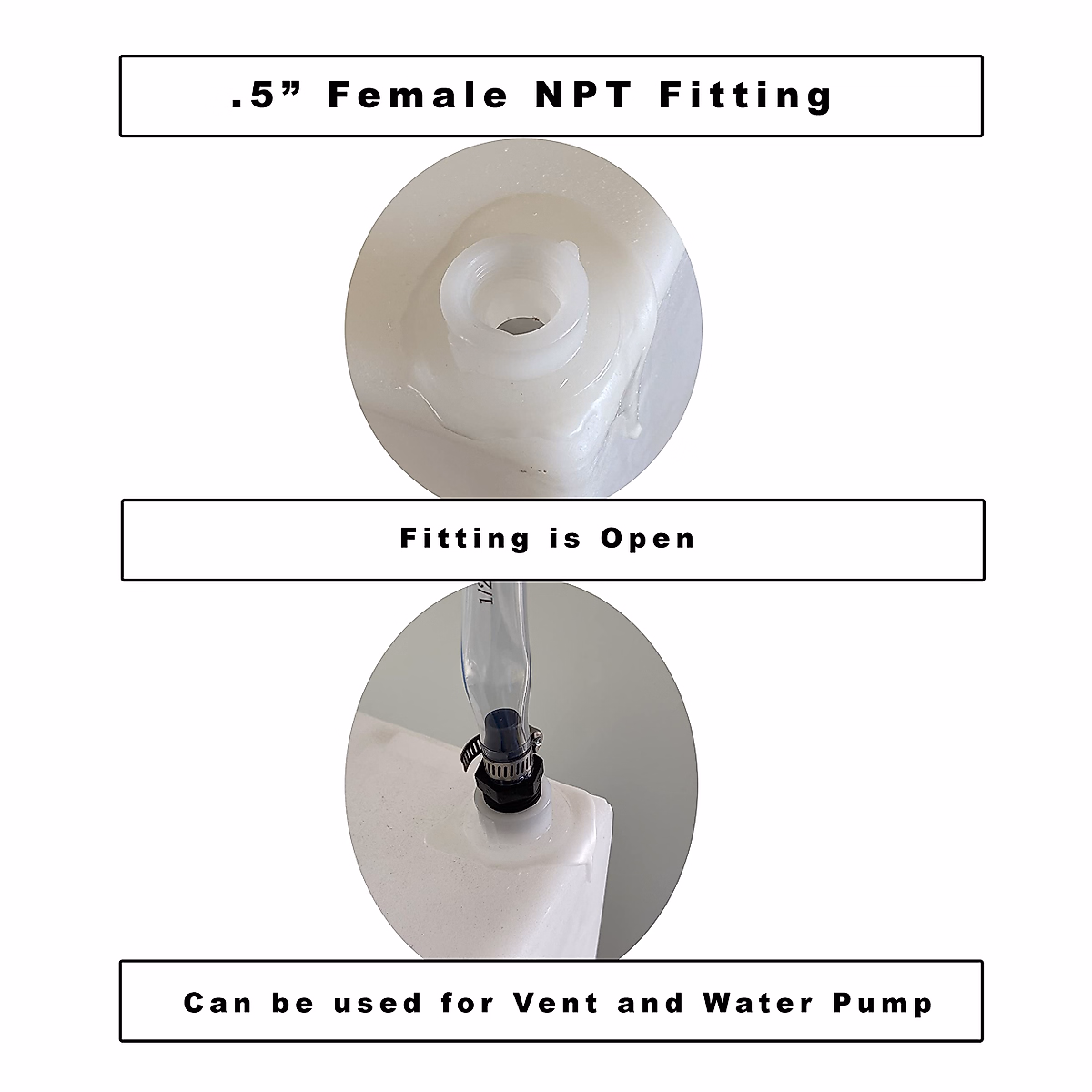 Class A Customs | 16 Gallon RV Concession Fresh and Gray Water Tank | T-1600