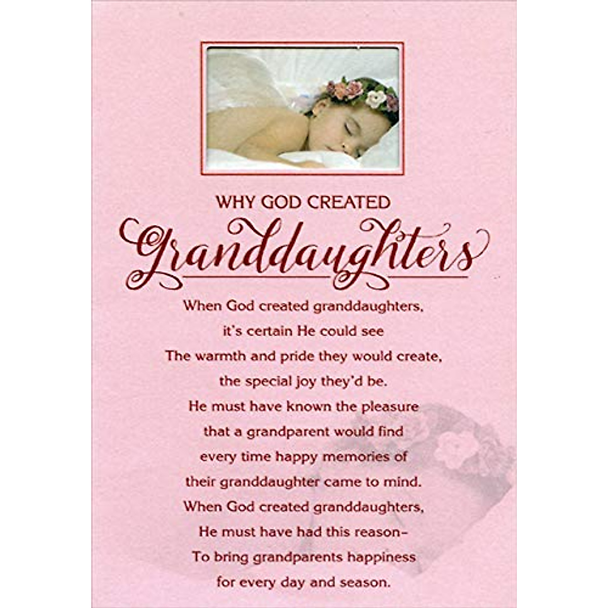 Designer Greetings Why God Created Granddaughters Religious Birthday Card for Granddaughter