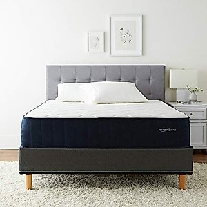 Amazon Basics Signature Hybrid Mattress, Cushion Firm Feel, Gel Infused Memory Foam for Deeper Support, Cool to Touch Top Fabric, CertiPUR-US Certified, 12 Inch, King