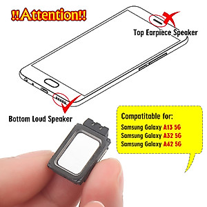 YWLRONG for Samsung Galaxy A32 5G Loud Speaker Replacement for Samsung Galaxy A13 5G Loudspeaker A42 5G A136 A326 A426 Ringer Speaker Buzzer Assembly withTools