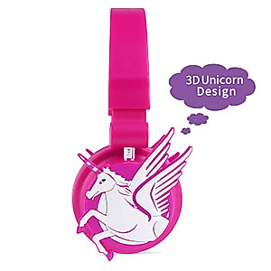 Wired Headphones for Kids/Teens/Adult, Adjustable Headband, Stereo Sound, Foldable with 3.5mm Jack for iPad Cellphones Computer MP3/4 Kindle Airplane School with Sharing Port