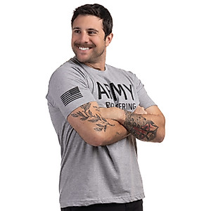 Ann Arbor T-shirt Co. Army Engineering Shirt | U.S. Military Physical Traning PT Infantry Workout Tee - (Engin, L)