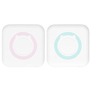 Gaeirt Mini Printer Portable Photo Printer, Pocket Printer Thermal Portable Wireless Bluetooth Bluetooth Label Printer 200dpi Support for Wireless Bluetooth 4.1(Pink)