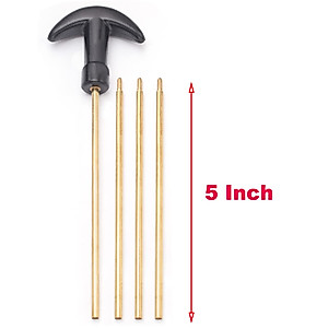 Motanar .177 and .22 Caliber Air Gun Cleaning Kit - Includes Cleaning Rod, Brushes, Mops, Jags, Picks and Thread Adapter (.177 and .22 Caliber)