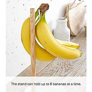 Yamazaki Home Stand Banana Hanger | Steel + Wood, One Size, White