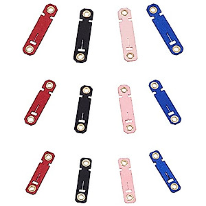 SUPERFINDINGS 12pcs 0.15-0.17x0.04Inch Mixed Color Faux Suede Leather Birds Foot Rings Parrot Leg Bands Opening Feet Ring for Pigeon Dove Chicks Bantam Quail Lovebirds Finch