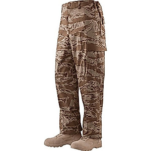 Tru-Spec Men's BDU Pants - Tactical Uniform Pants for Military and Law Enforcement, 100% Cotton Rip-Stop, Desert Tiger Stripe, XX-Large