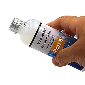 Miraclekoo Silicone Mold Making Kit Liquid Silicone Rubber 15A Platinum Silicone Translucent Mold Making Silicone for Casting Resin Molds, Silicone Molds (7 oz)