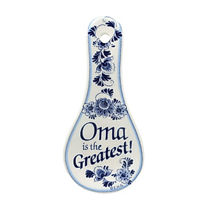 Essence of Europe Gifts Oma is The Greatest Mini Ceramic Spoon Rest Magnet