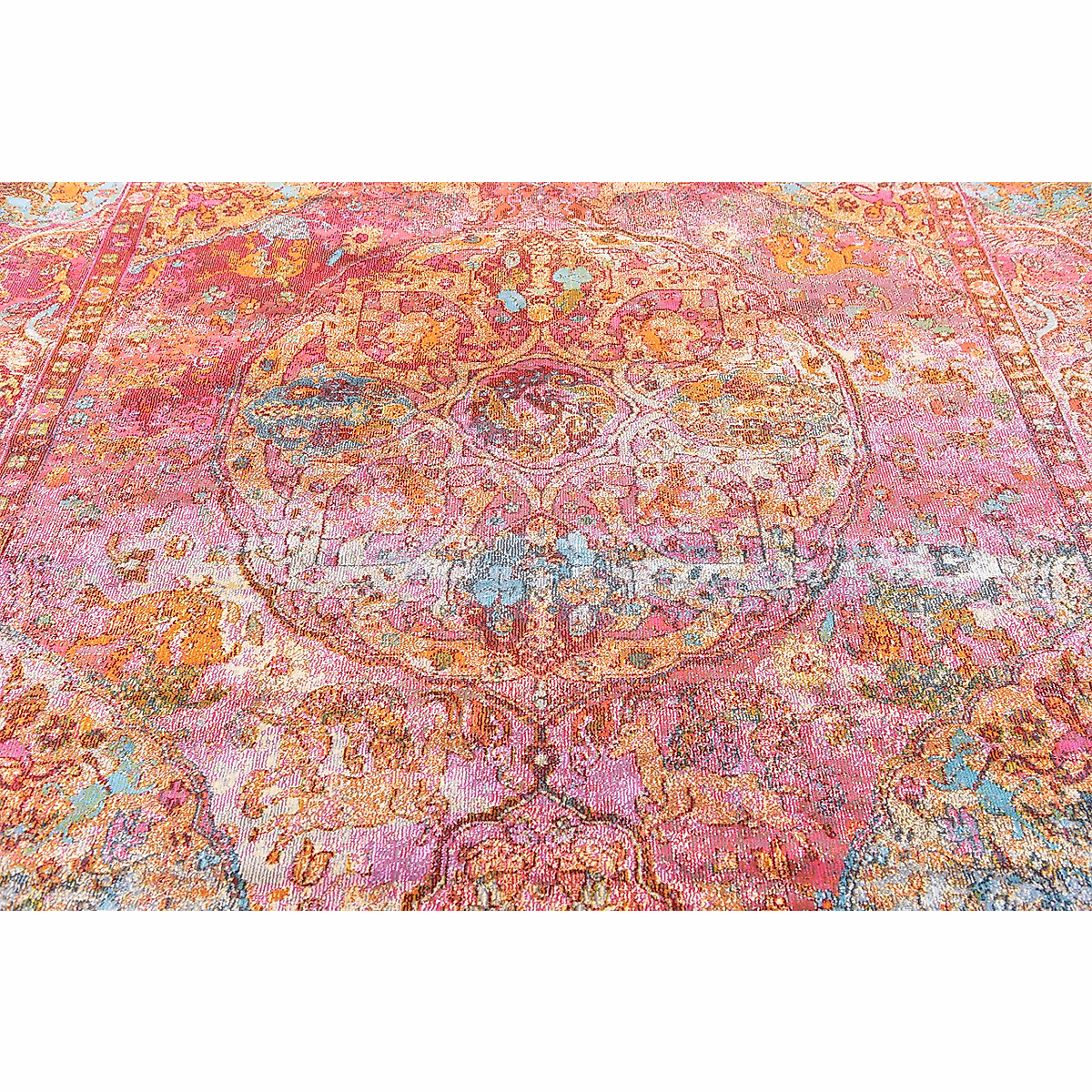 Unique Loom Baracoa Collection Area Rug - Rumba (8' 4" x 10' Rectangle, Red/ Brown)