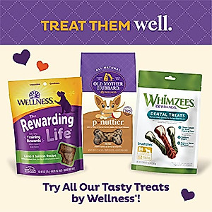 Old Mother Hubbard by Wellness Classic Bac'N'Cheez Natural Dog Treats, Crunchy Oven-Baked Biscuits, Ideal for Training, Small Size, 20 ounce bag