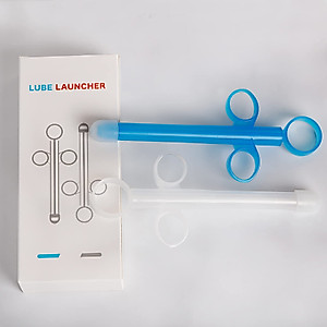 Lube Applicator Syringe with Precise Scales, 6.5” Personal Lubricant Shooter with Air-Proof Silicone Cap, Reusable Durable Applied for Men, Women & Couples