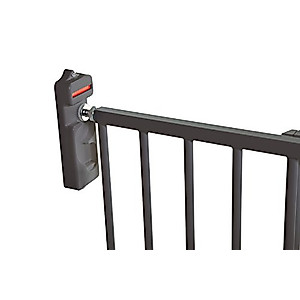 Dreambaby Broadway Extra-Wide Baby Safety GRO-Gate - with EZY Check Indicator Feature - Fits Openings 30-53 inches Wide - Charcoal - Model L2116