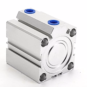Othmro SDA63 Sealing Thin Air Cylinder 2.48in Bore 0.98in Stroke Double Action Thin Air Cylinder Aluminium Pneumatic Hydraulic Cylinder Pneumatic Small Thin Cylinder for Pneumatic and Hydraulic System