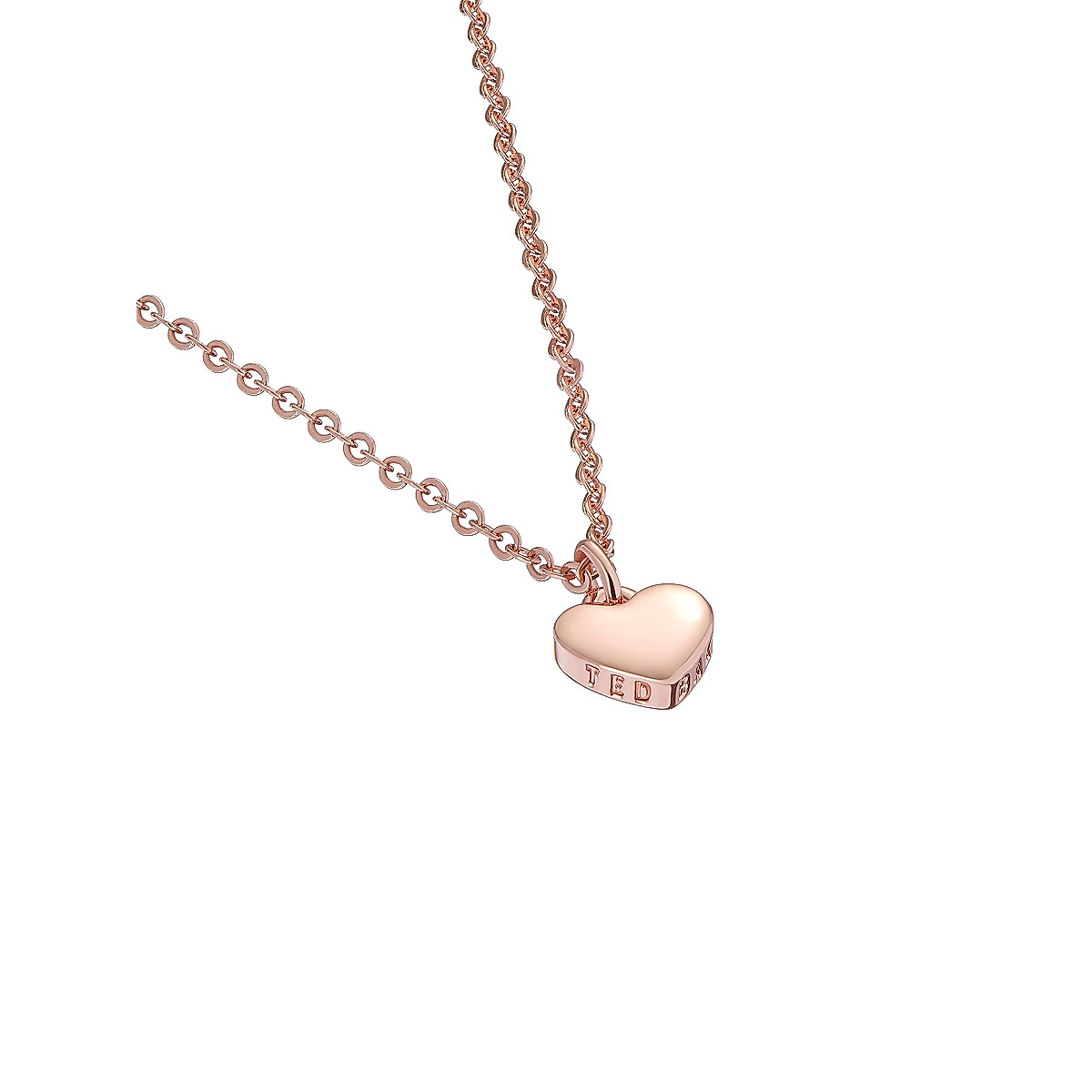 Ted Baker London Hara Tiny Heart Pendant Necklace for Women (Rose Gold Tone)