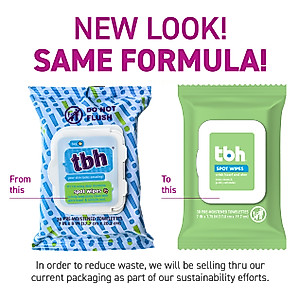 TBH Kids Spot Wash Wipes - Cleansing Face Wipes - Acne Prevention - Sulfate, Paraben Free - 30 Pack.