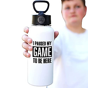 Gamer Gifts - Gifts for Teenage Boys, Girls - Cool Water Bottle with Straw - Funny Gift for Teenager, Tween, Boyfriend, College Guys, Preteens, Tweens, Tech Gamers - Presents for Birthday, Christmas
