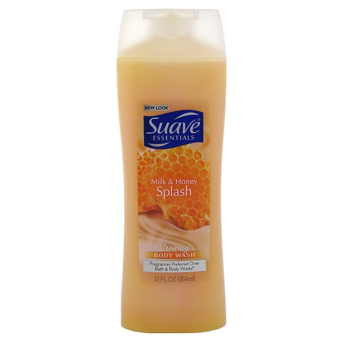 Suave Naturals Body Wash 15 Ounce Milk & Honey Splash (354ml) (3 Pack)