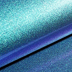 Livelynine Glitter Wallpaper Peel and Stick Blue Teal Green Iridescent Glitter Contact Paper for Cabinets Drawers Countertops Wall Desk Counter Top Cover 15.8x78.8 Self Adhesive Vinyl Wrap for Cricut