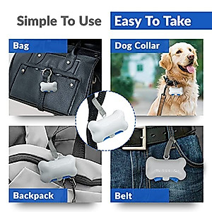 GORILLA SUPPLY Dog Poop Waste Bags with Dispenser and Leash Tie, 9" x 13", Blue, 1000 Count