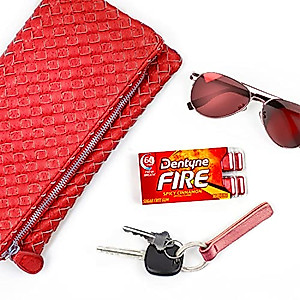 Dentyne Fire Spicy Cinnamon Sugar Free Gum, Pack of 9 (144 Total Pieces)