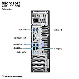 lenovo ThinkCentre M93p Business Class Desktop, Quad Core i7 4770 3.4Ghz, 16GB DDR3 RAM, 512GB SSD Hard Drive, DVD-RW, Windows 10 Pro (Renewed)