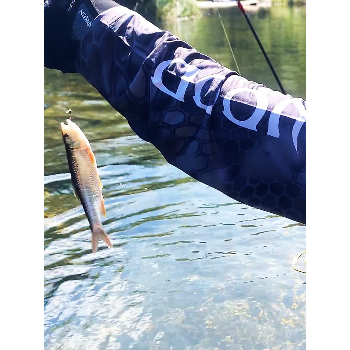 Rosewood Dark Light Fishing Rods Spinning Rod & Casting Rod UL Power Fast Action Carbon Handle Lightweight Sensitive Short Handle Stream Rods (C502UL)